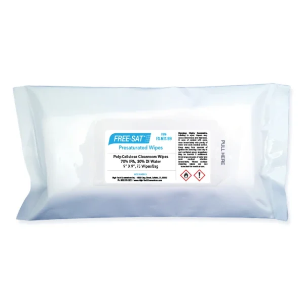 FREE-SAT “Clean-Cut” Pre-Saturated Non-Woven Wipes 9”x9”