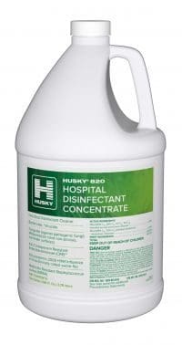 Husky 820 Hospital Disinfectant Concentrate - 4 1 Gallon Bottles